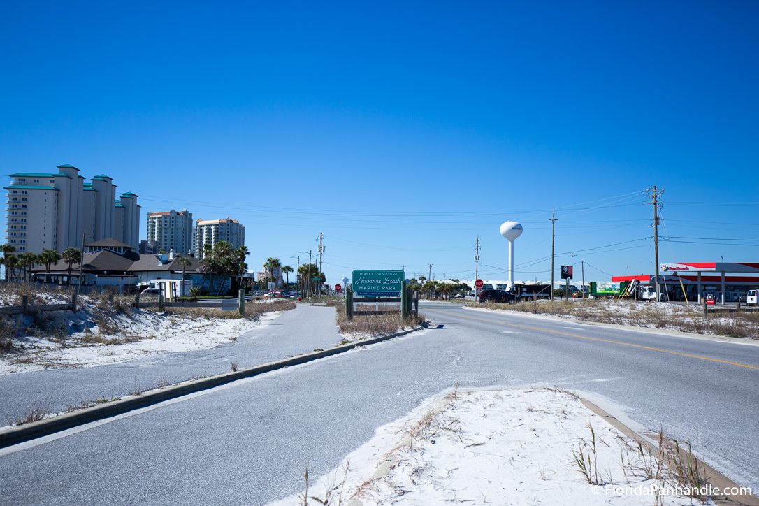 Overview of Navarre Beach Marine Park on Santa Rosa Island