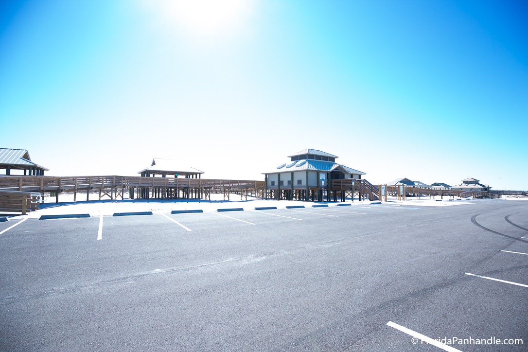 Overview of Navarre Beach Marine Park on Santa Rosa Island