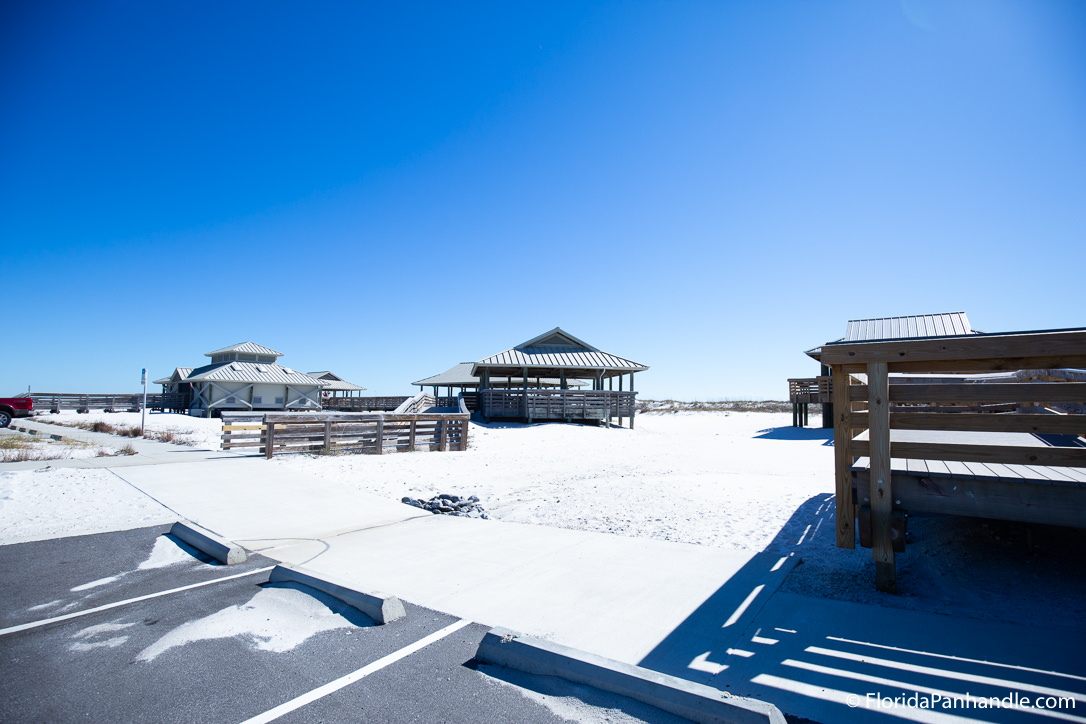 Overview of Navarre Beach Marine Park on Santa Rosa Island